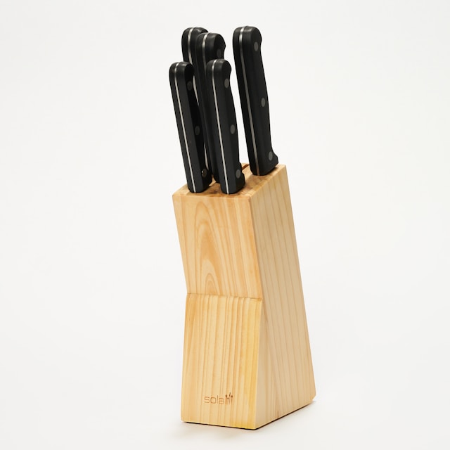 5-Piece Action Knife Set with Knife Block | OneDayOnly