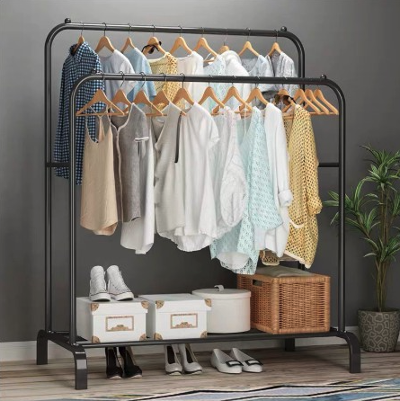 42% off on Double Metal Clothing Rail | OneDayOnly