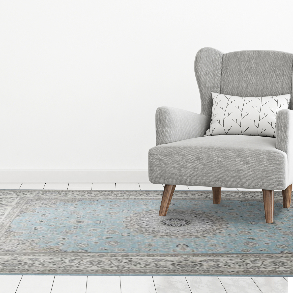 29% off on Rugs Warehouse Tabriz Teal Shim Rug | OneDayOnly
