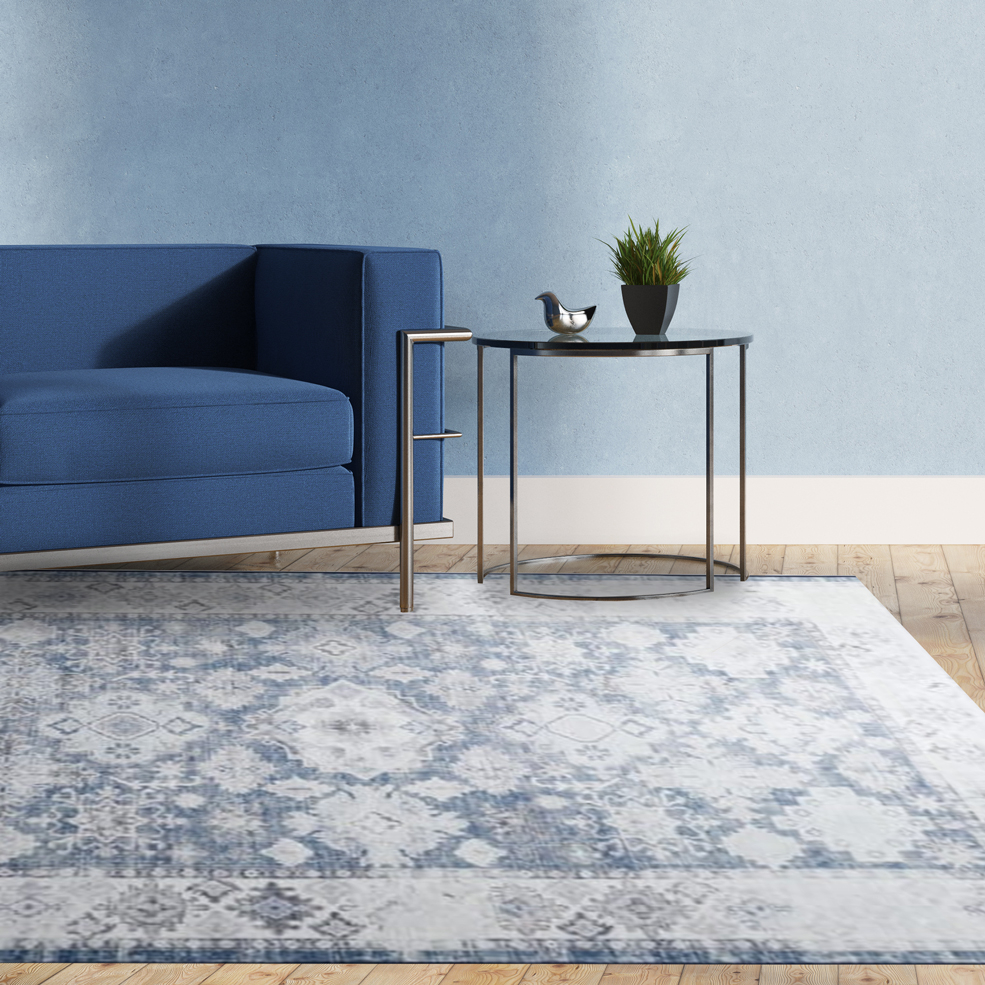 54% off on Ziegler Washed Blue Shim Range Rug | OneDayOnly