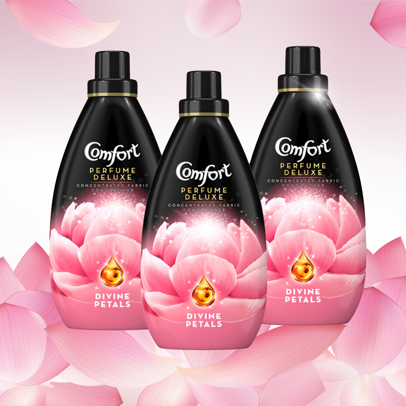 3x 800ml Deluxe Perfume Fabric Conditioners | OneDayOnly
