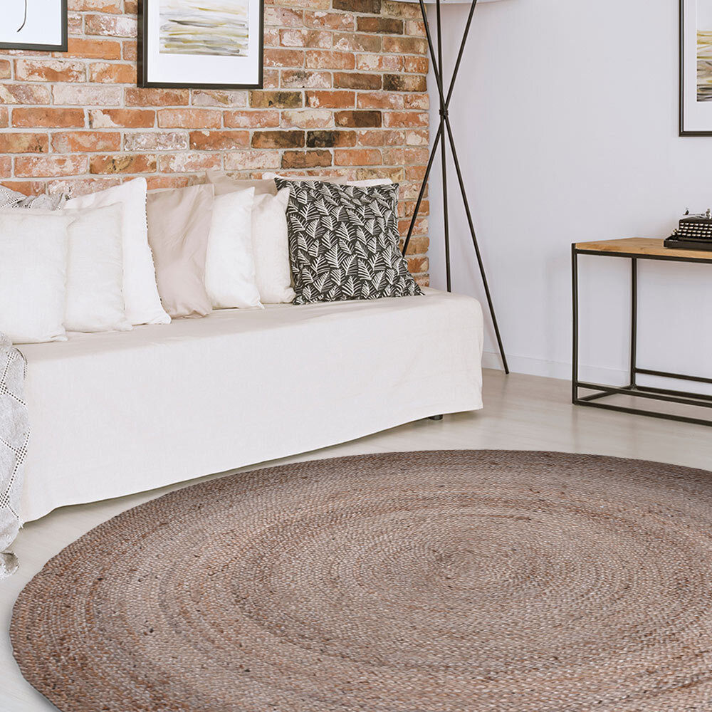 35% off on 150cm Braided Jute Round Rug | OneDayOnly