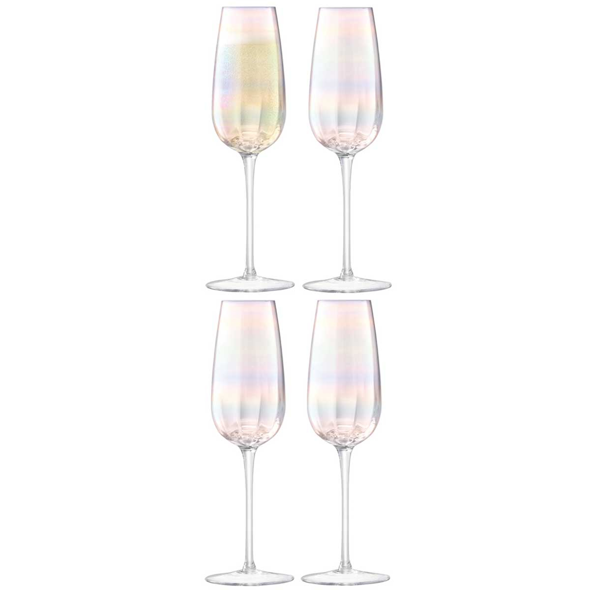 56% off on 4x 250ml Pearl Champagne Flutes | OneDayOnly
