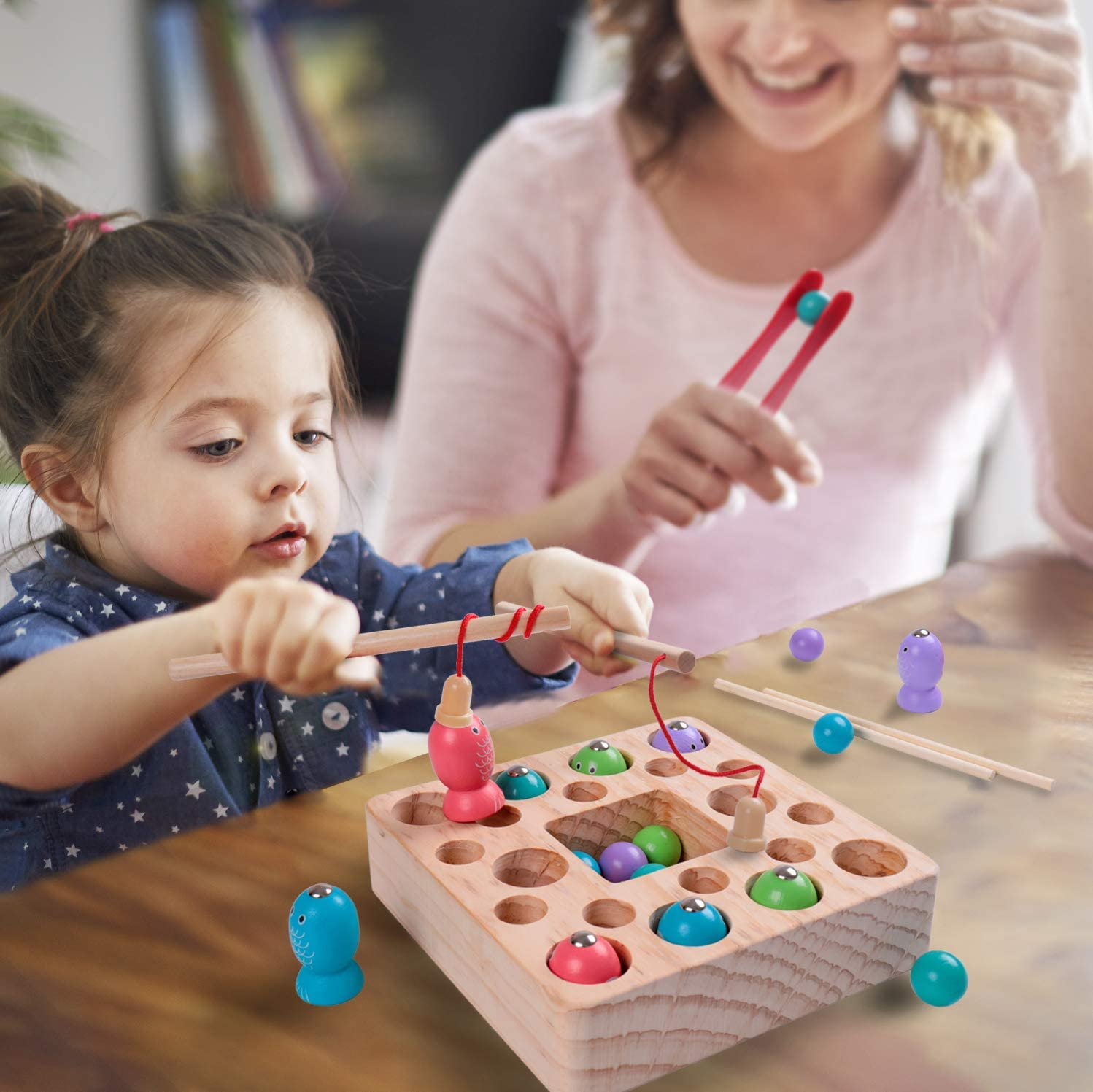 38% off on 17 Piece Montessori Fishing Game | OneDayOnly