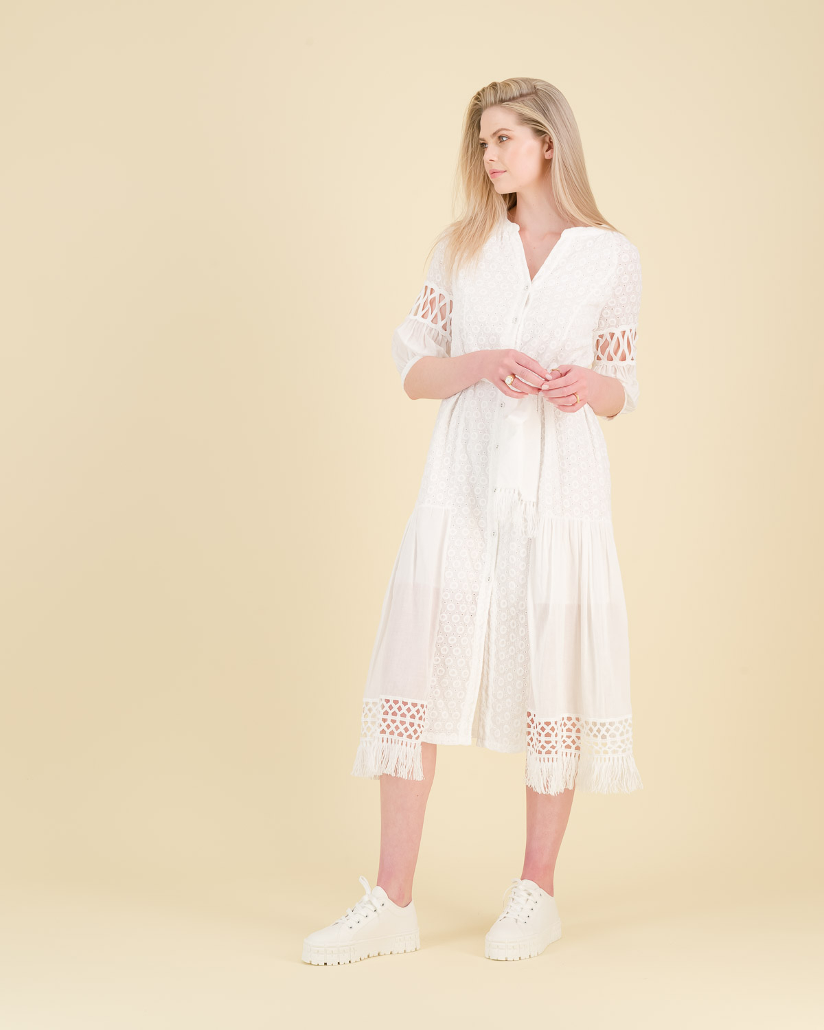 42% off on Kokonova Macrame Shirt Maxi | OneDayOnly
