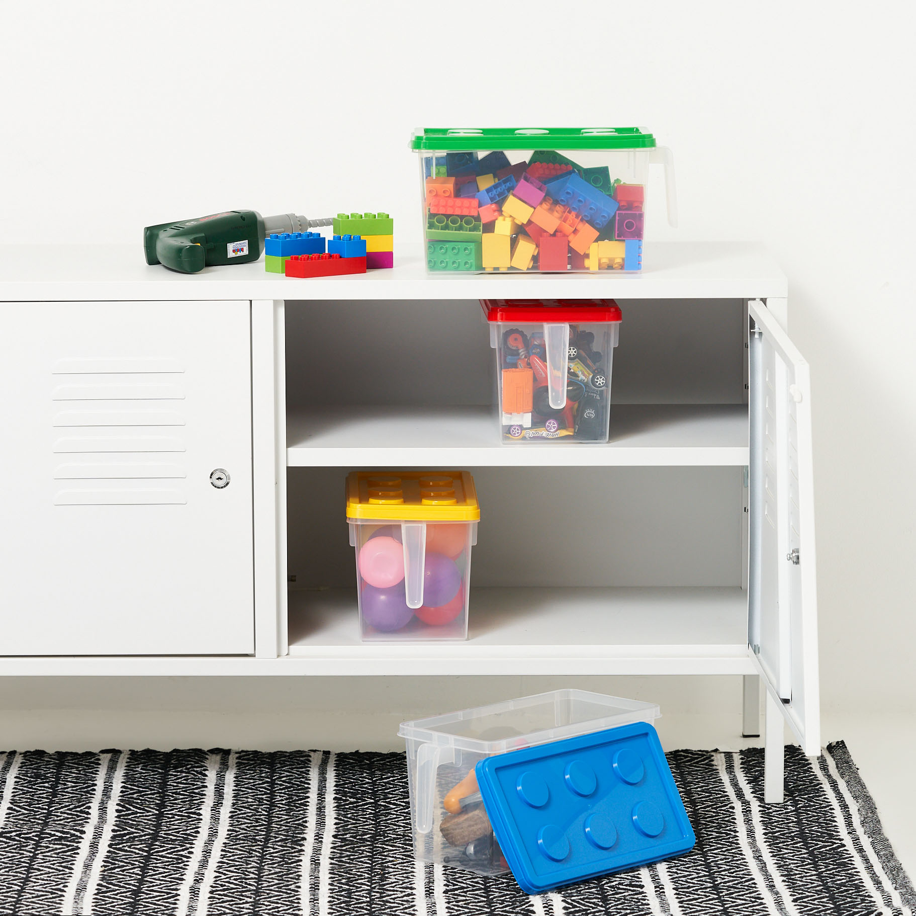 63% off on 4x Building Block Storage Containers | OneDayOnly