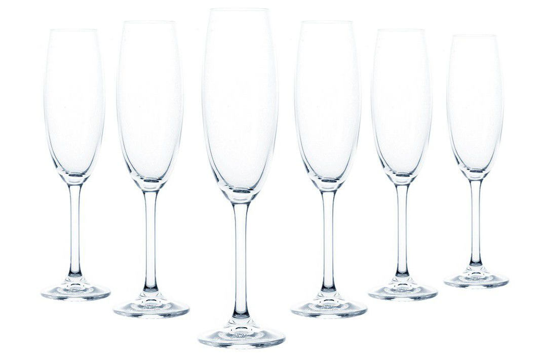 43% off on 6x 220ml Crystal Champ Flutes | OneDayOnly
