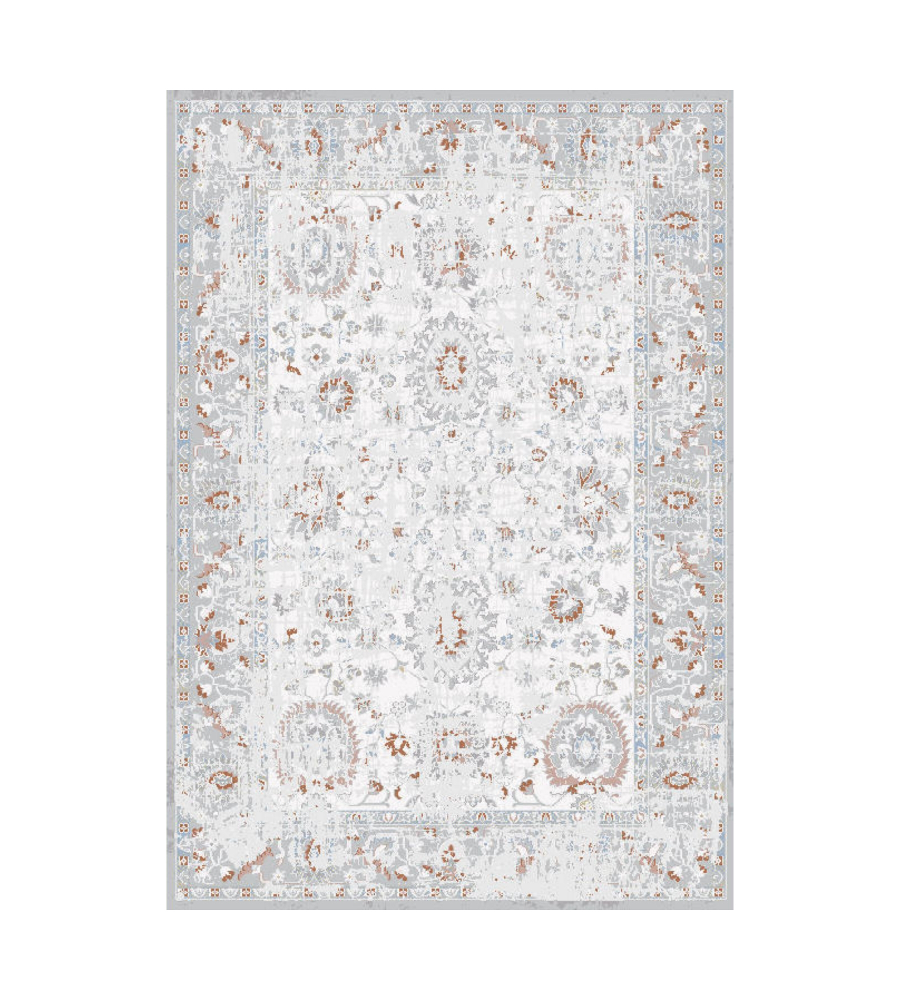 64% off on Skye Fusion Grey Floral Rug | OneDayOnly