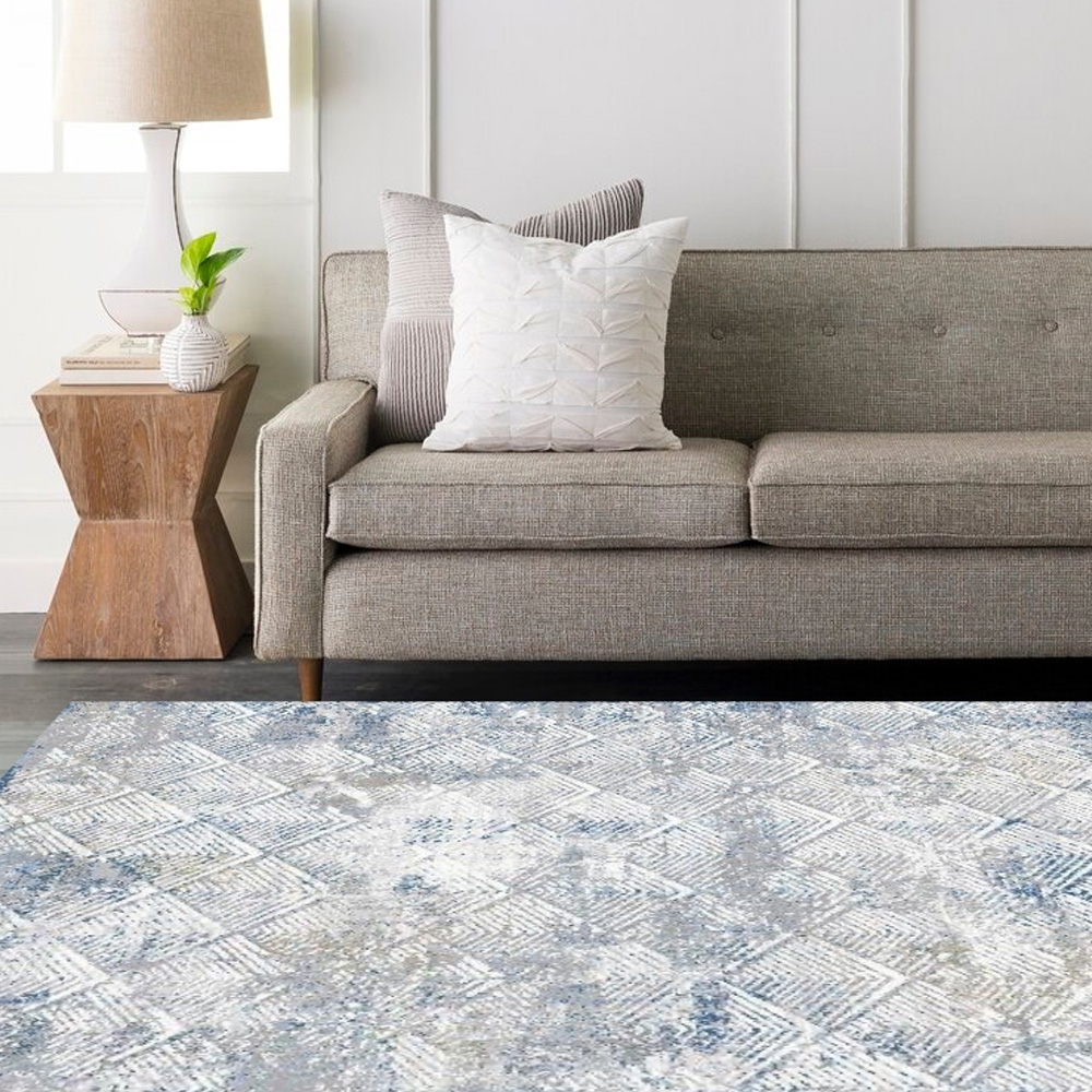 60% off on Skye Fusion Blue Cube Rug | OneDayOnly