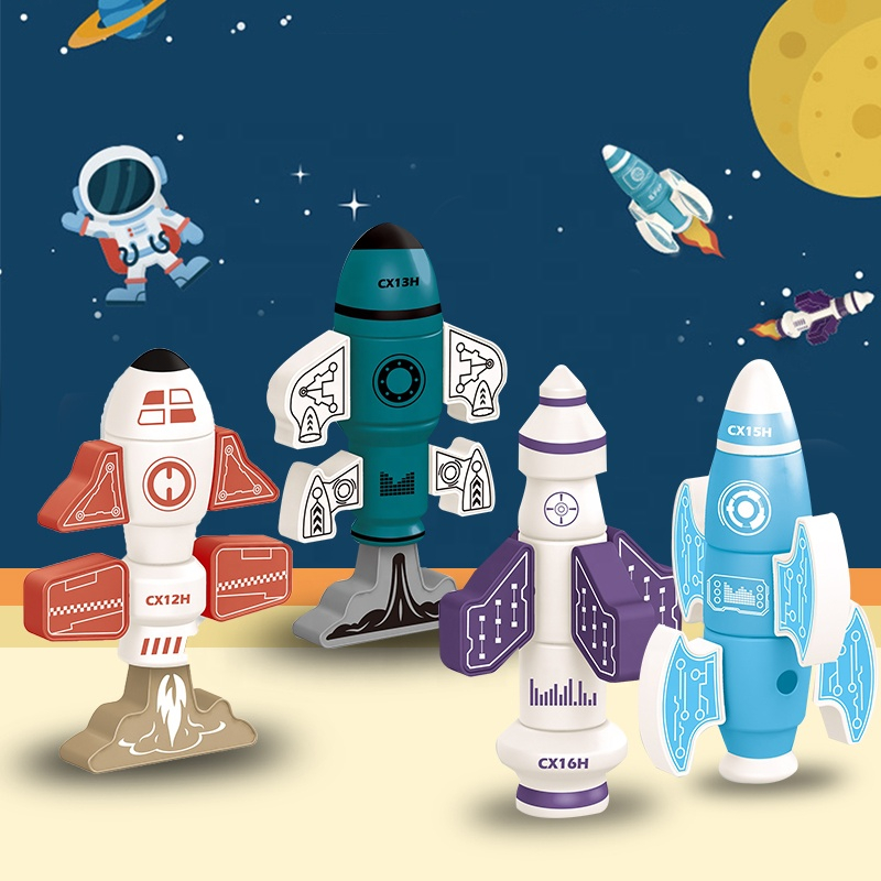 38% off on Magnetic Rocket Building Block Toy | OneDayOnly