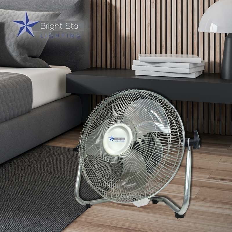 23% off on Brightstar 12" Chrome Floor Fan | OneDayOnly