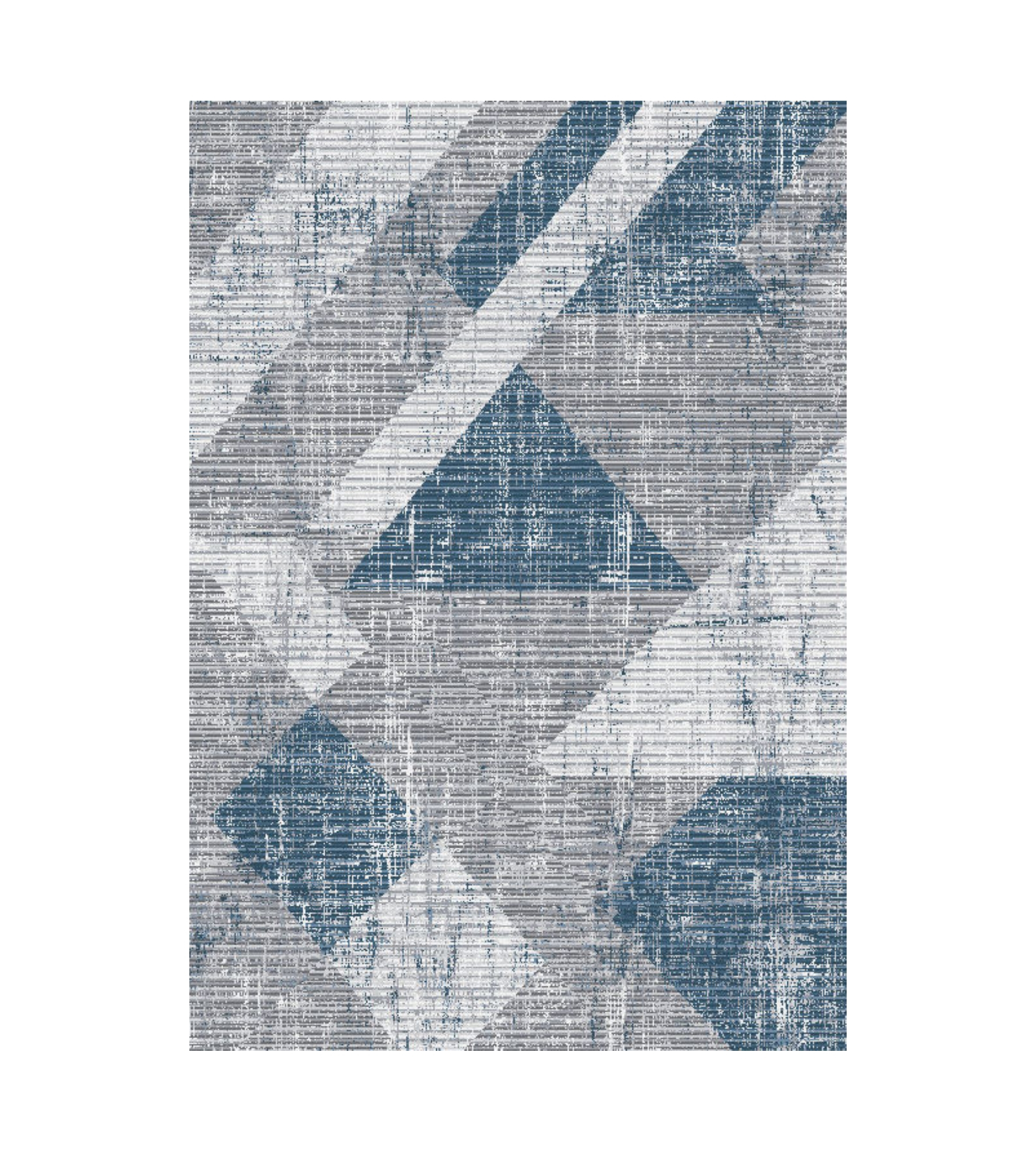 57% off on Oasis Triangle Mosaic Blue Rug | OneDayOnly