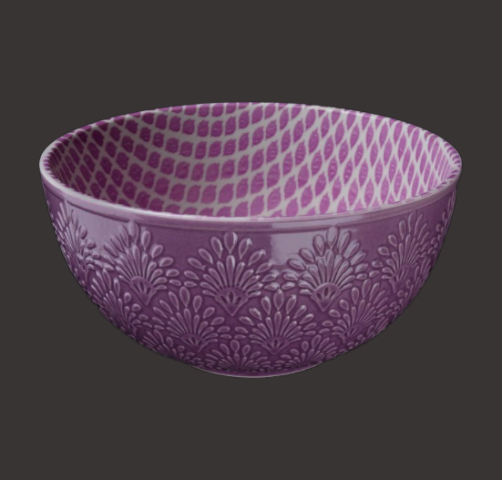41% off on 2x Pink Ceramic Patterned Bowls | OneDayOnly