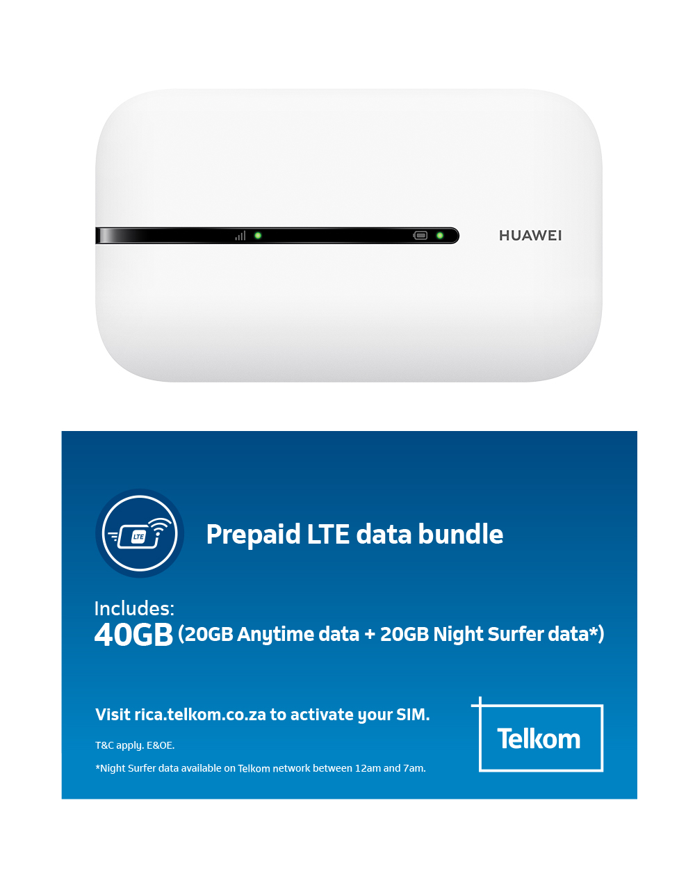 20% off on Telkom Prepaid SIM Card with Router | OneDayOnly