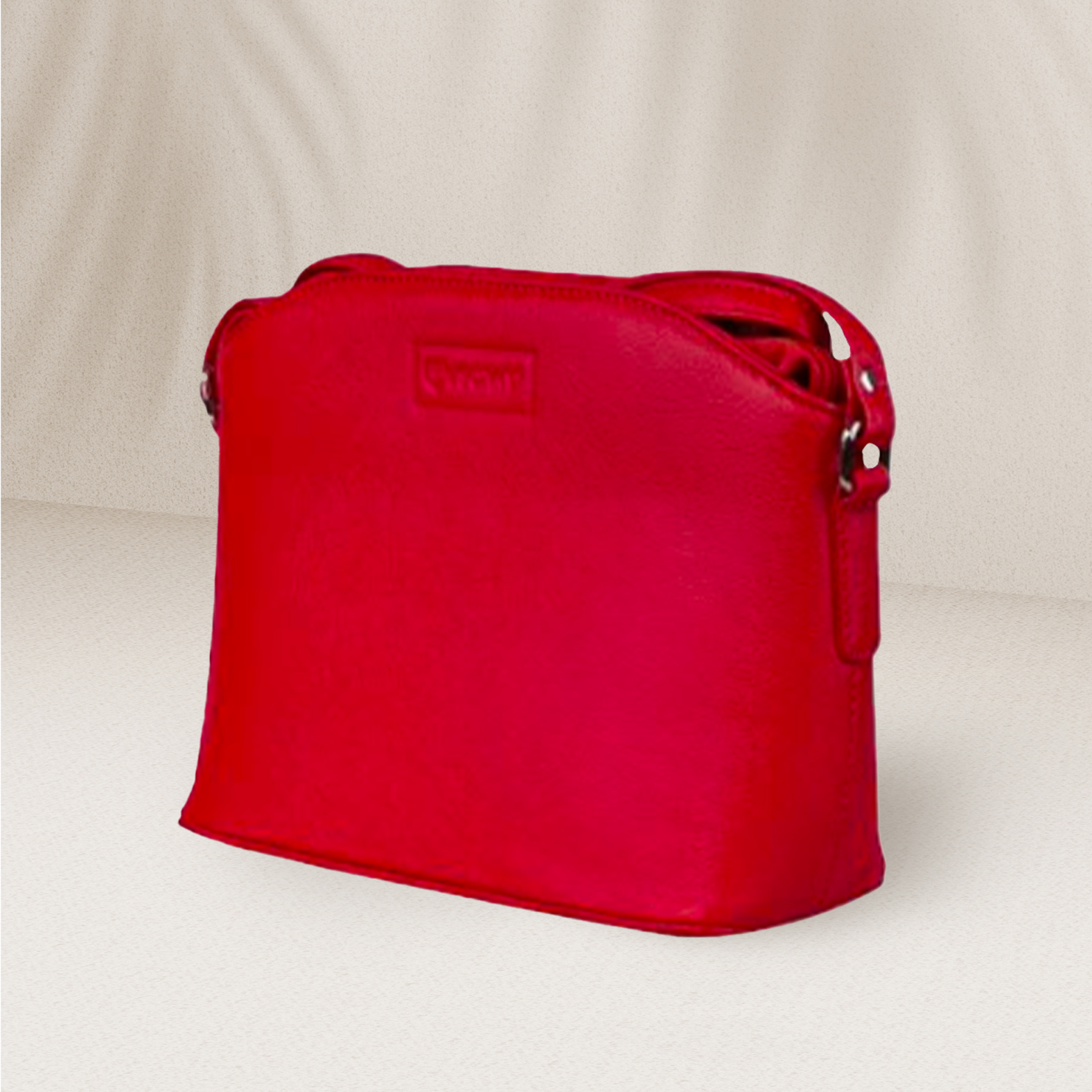 61% off on Tuscany Red Leather Handbag with Zip | OneDayOnly