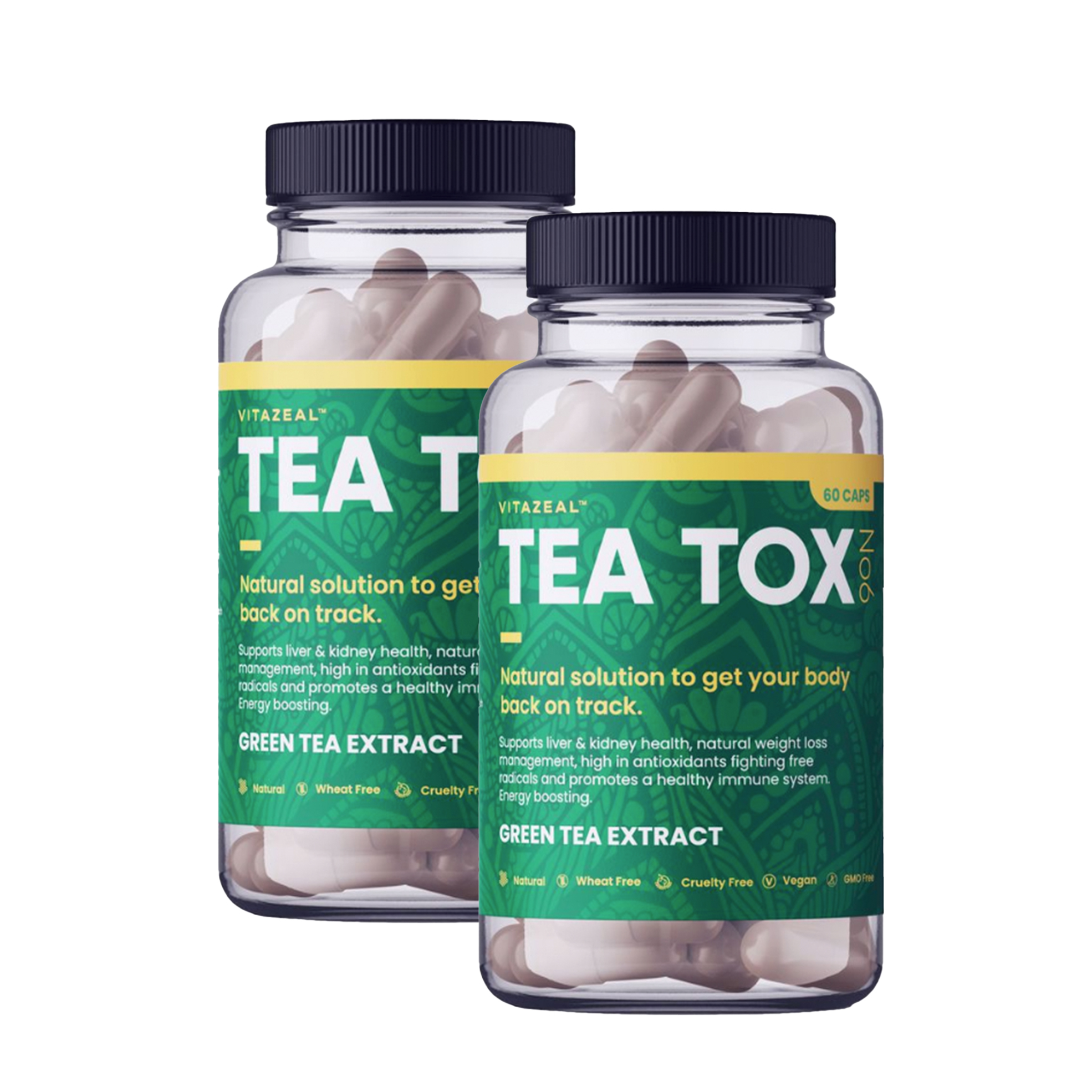 45% off on Vitazeal 2x 60's Tea Tox Capsules | OneDayOnly