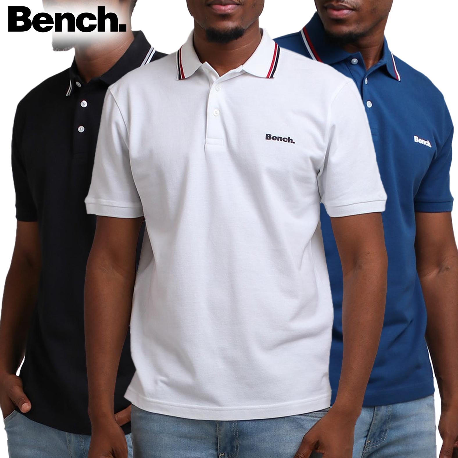 66% off on Bench Men's 100% Cotton Gruff Polo | OneDayOnly