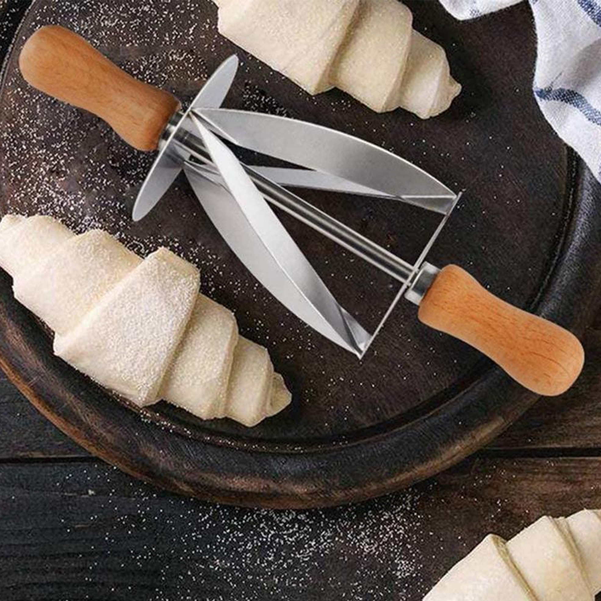 50% off on Stainless Steel Croissant Cutter | OneDayOnly