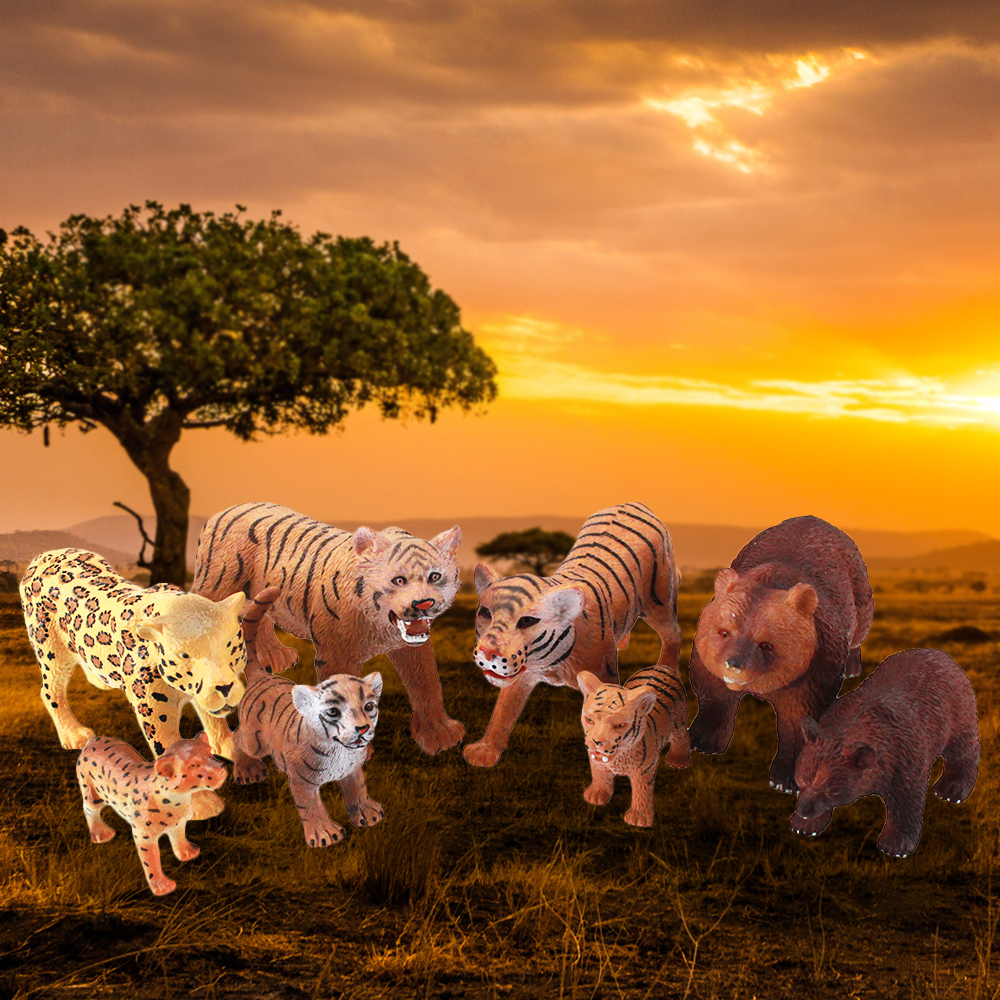 40% off on 8 Piece Wild Animal or Jungle Predators Set | OneDayOnly