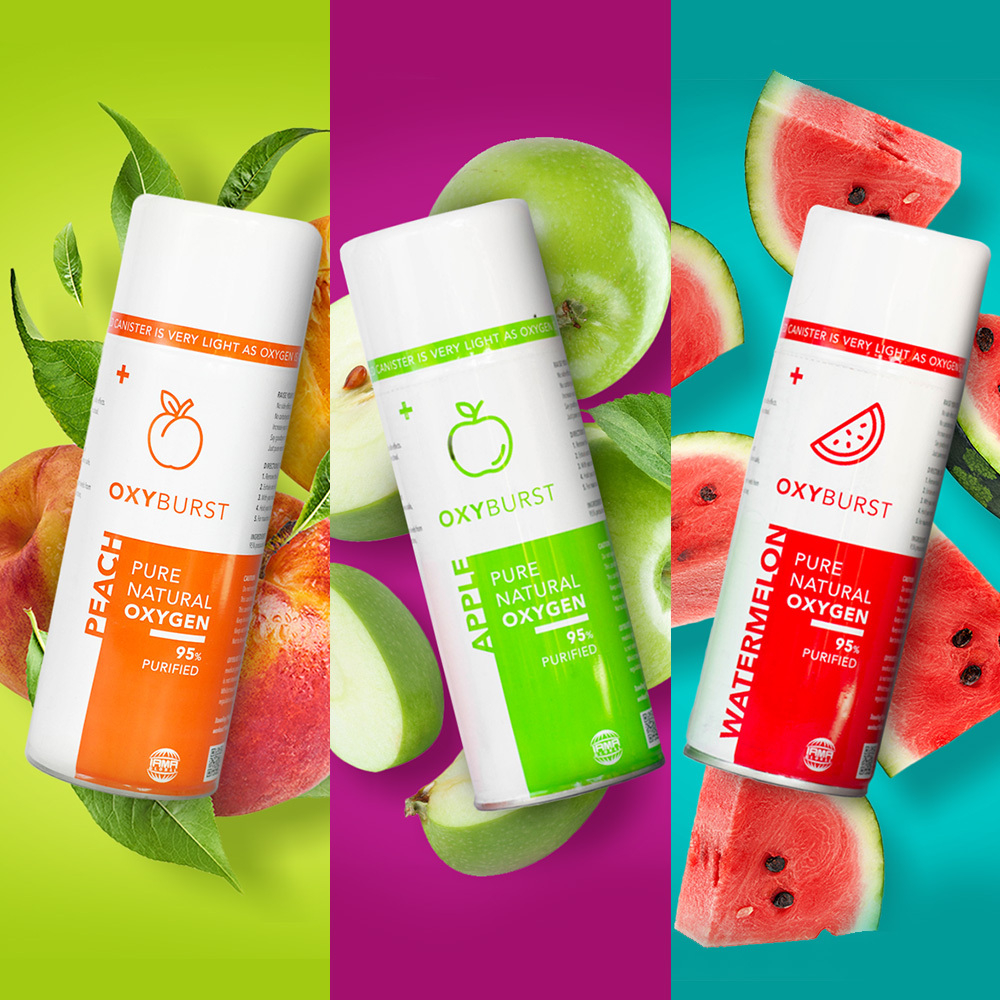 75% off on Oxyburst 3x Flavoured Pure Oxygen | OneDayOnly