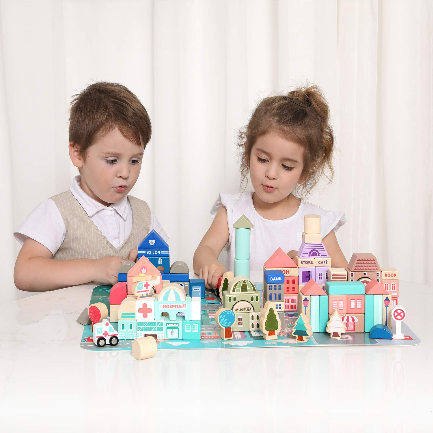 43% off on Little City Wooden City Block Set | OneDayOnly
