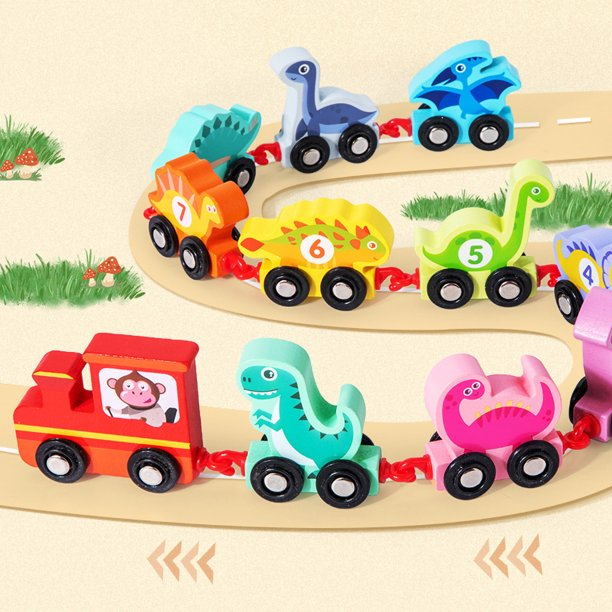 43% off on Wooden Dinosaur Train Toy Set | OneDayOnly