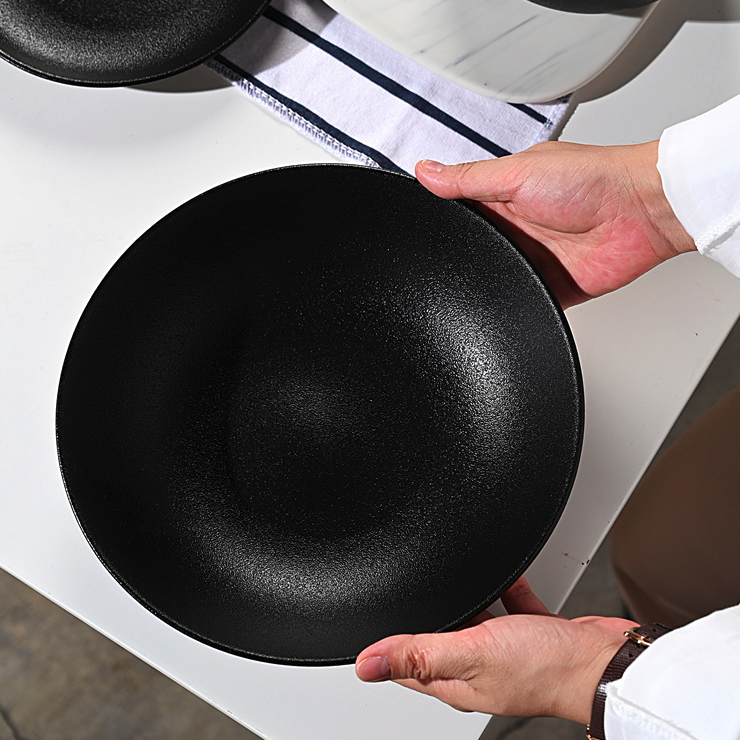 63% off on 30cm Black Ceramic Serving Bowl | OneDayOnly