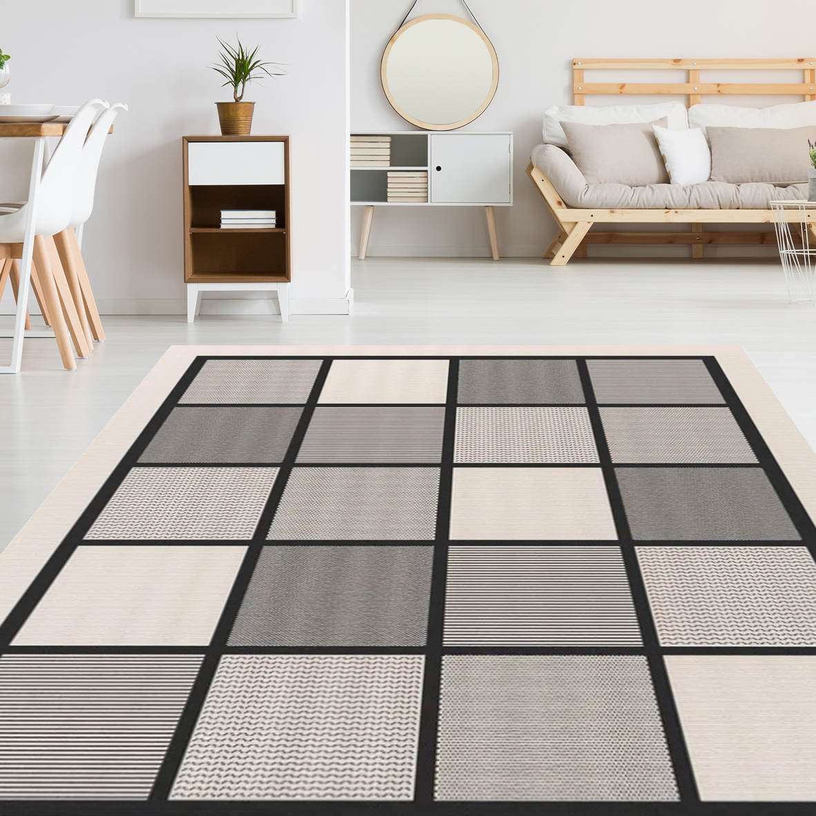 57% off on Excite Modern Classic Blocks Rug | OneDayOnly