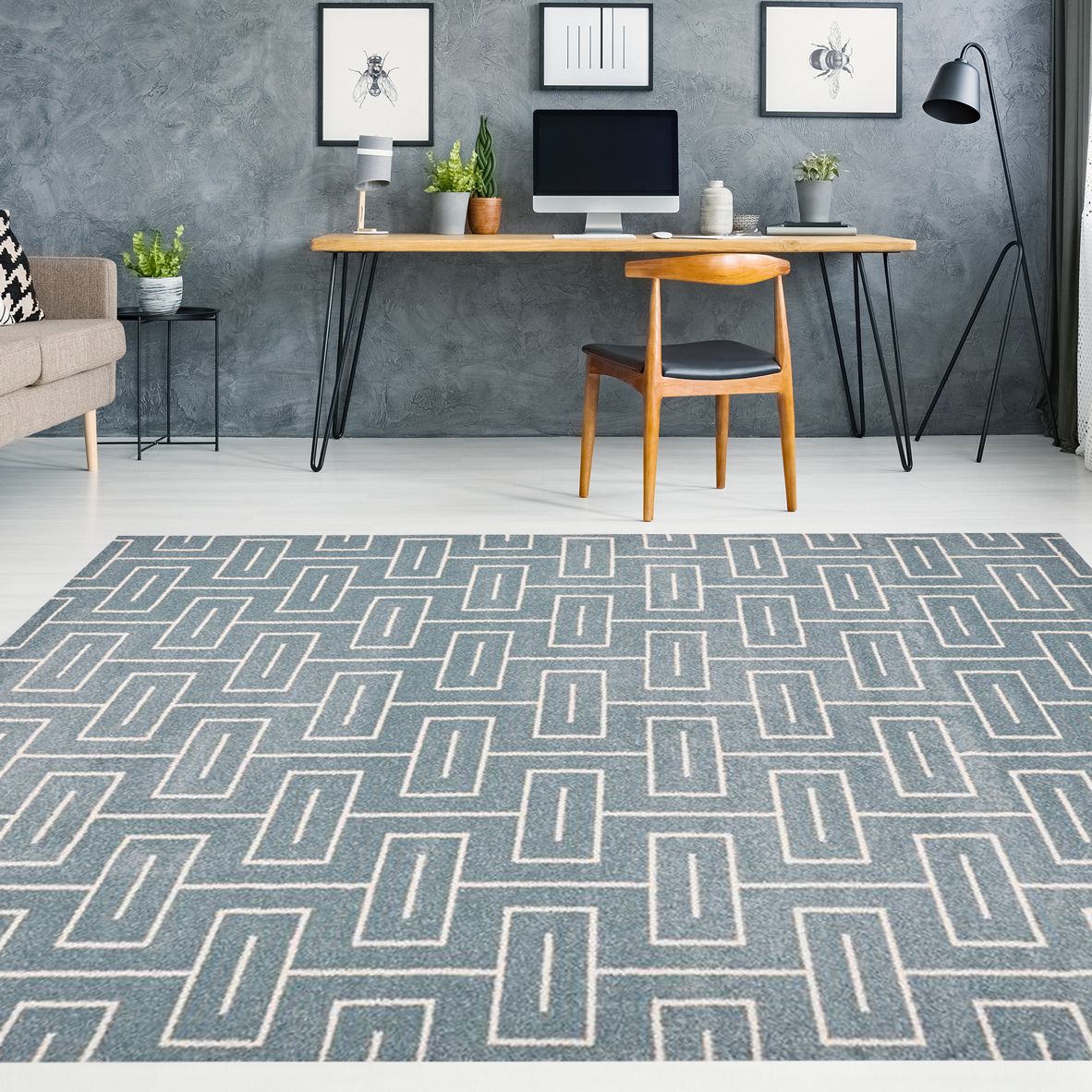 57% off on Two-Tone Elle Geometric Rug | OneDayOnly