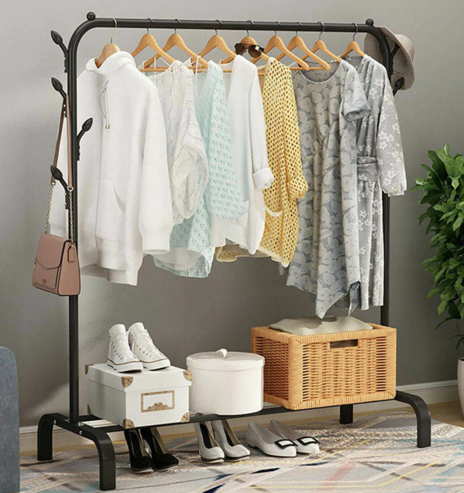 34% off on Nu Home Clothing Rail with Shoe Rack | OneDayOnly