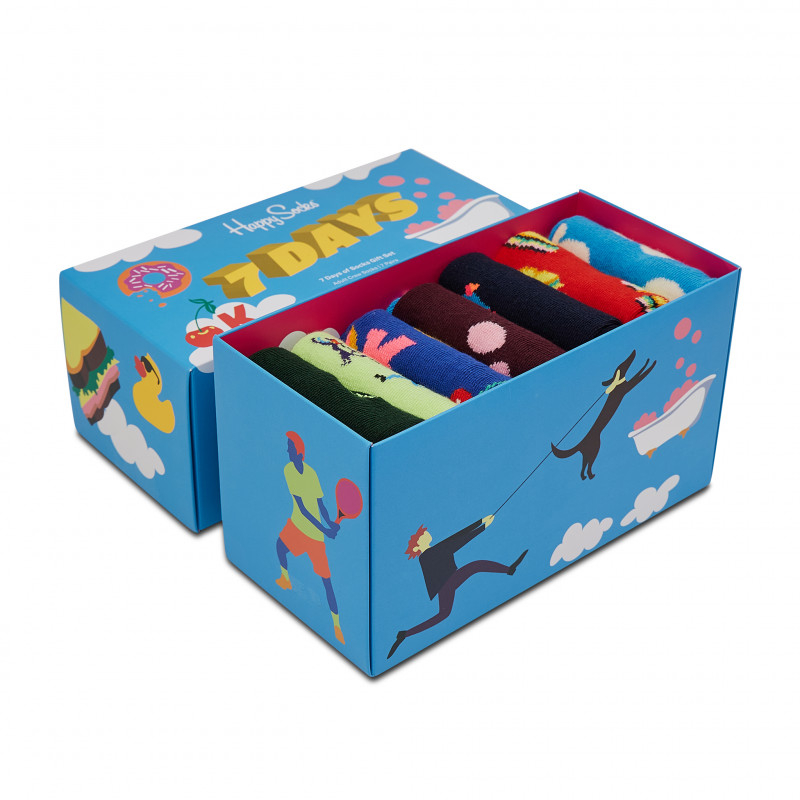 40% off on Happy Socks 7x 7 Day Socks Gift Box | OneDayOnly