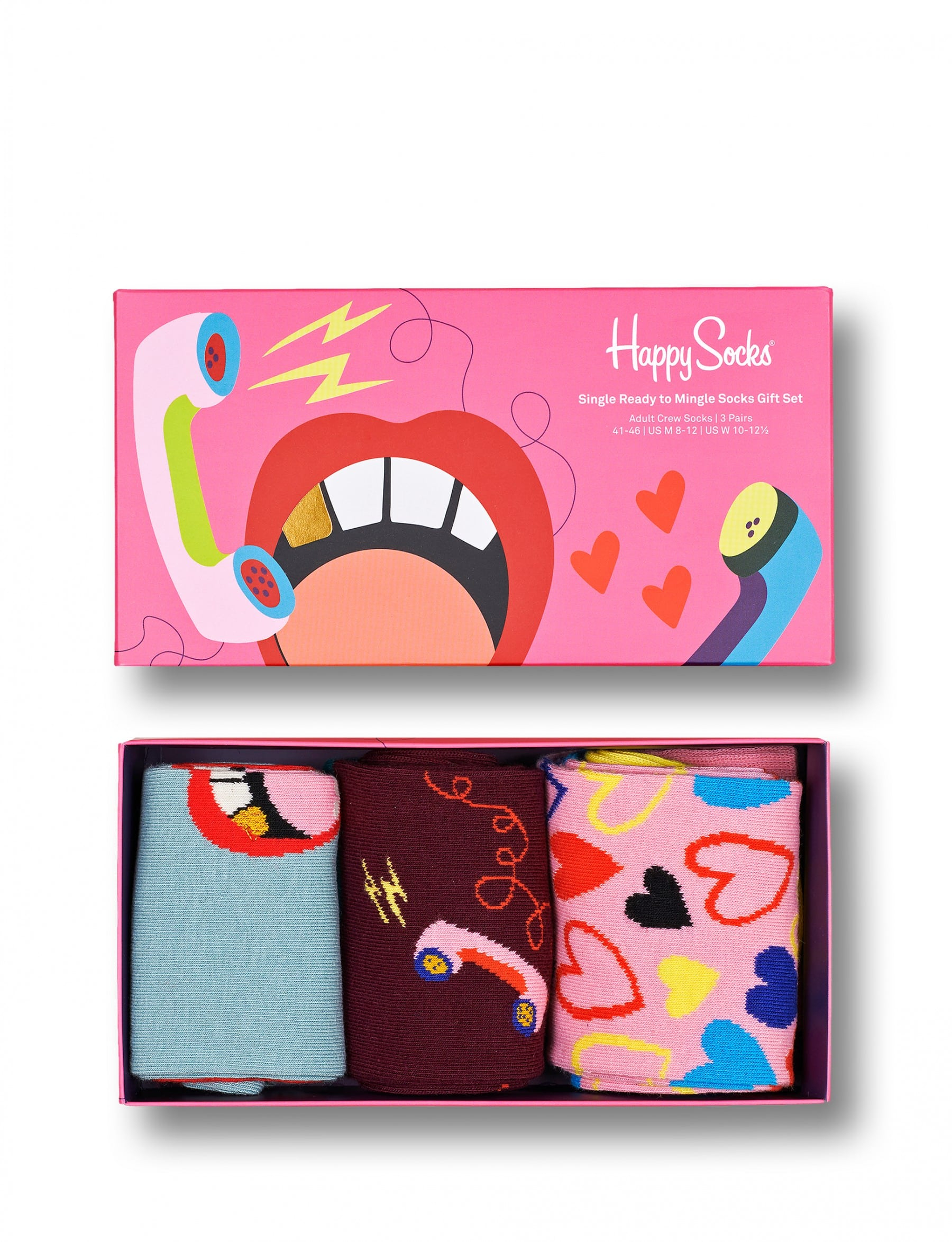 40% off on Happy Socks 3x Single Socks Gift Set | OneDayOnly