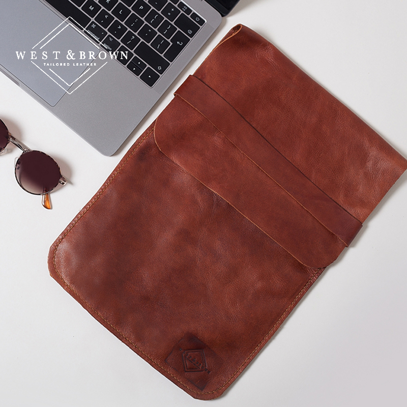 36% off on West & Brown Leather Laptop Sleeve | OneDayOnly