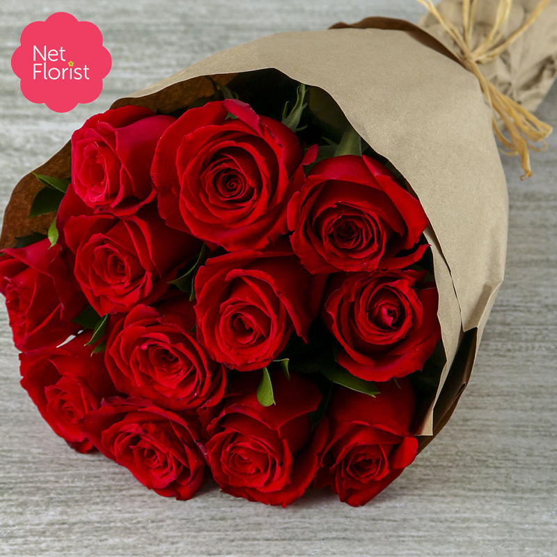 29% off on NetFlorist Fresh Red Roses Bouquet | OneDayOnly