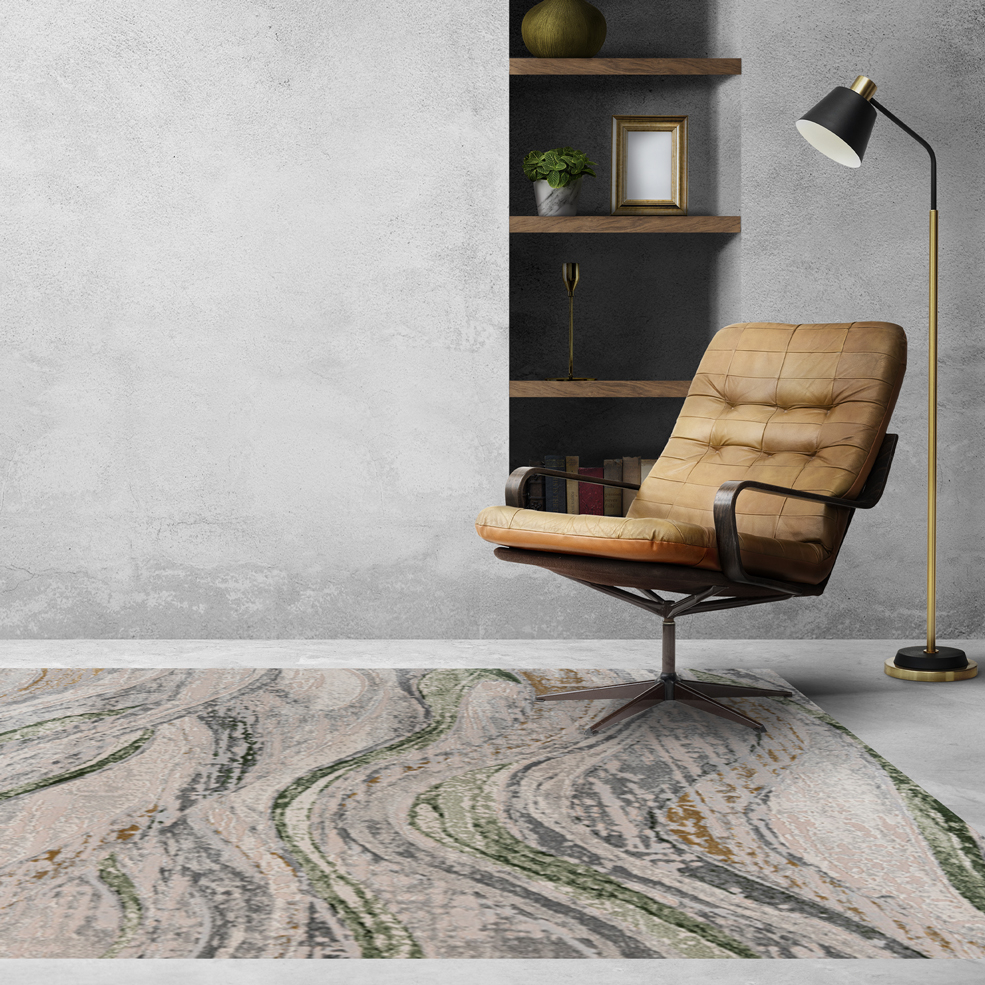 70% off on Fusion Waves Abstract Rug | OneDayOnly
