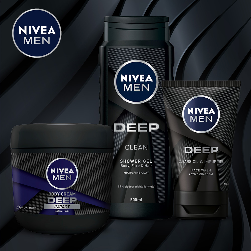 53% off on NIVEA MEN 3-Piece Men's Deep Bundle | OneDayOnly
