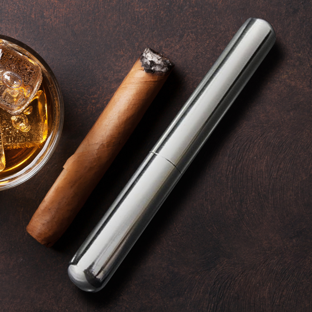 60% off on Deshan Stainless Steel Cigar Case | OneDayOnly