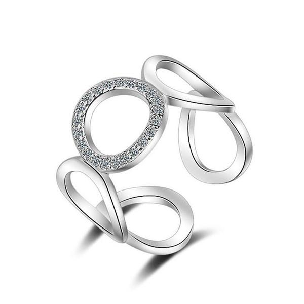 58% off on SilverCity Adjustable Zircon Ring | OneDayOnly