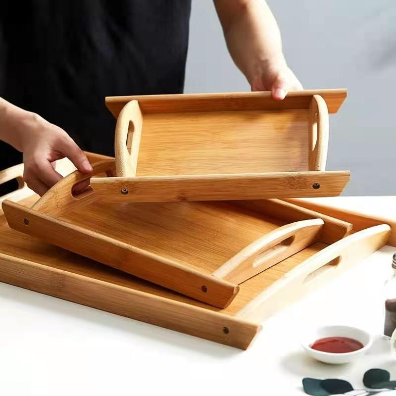 29% off on 3-Piece Bamboo Serving Tray Set | OneDayOnly