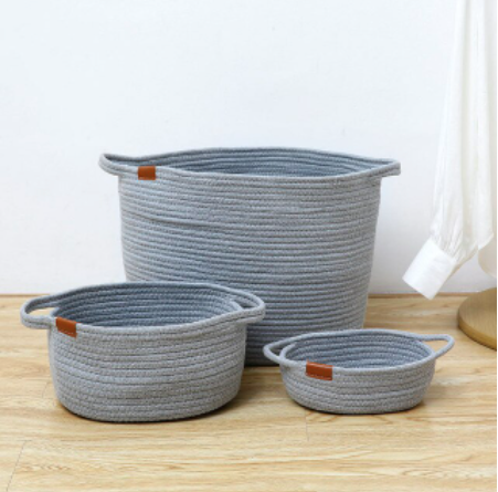 43% off on Boho 3-Piece Woven Basket Set | OneDayOnly