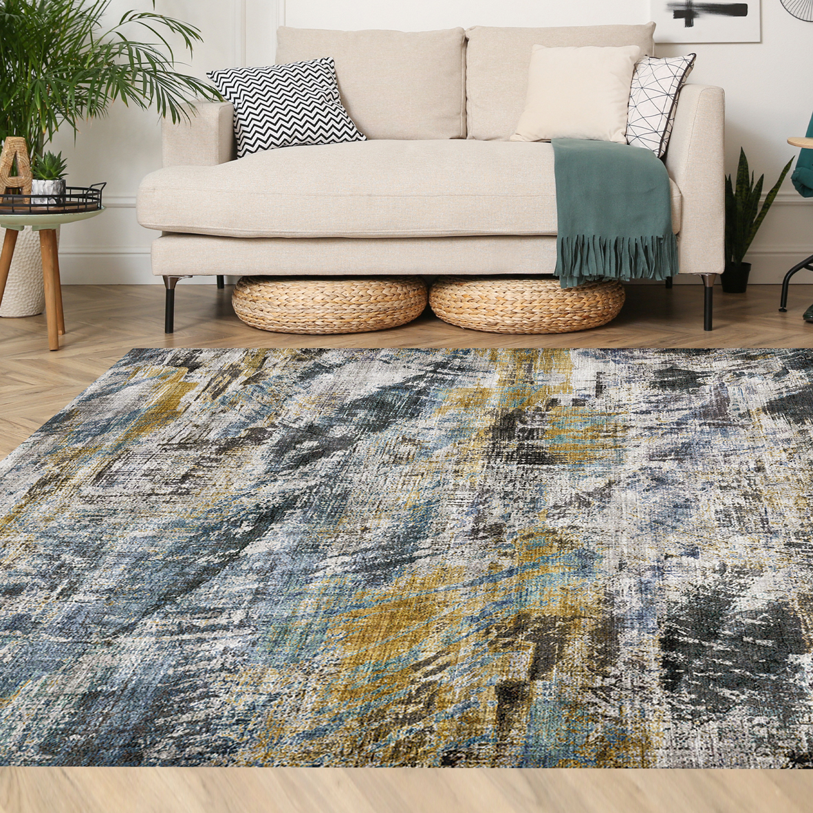 36% off on Canvas Abstract Design Rug | OneDayOnly