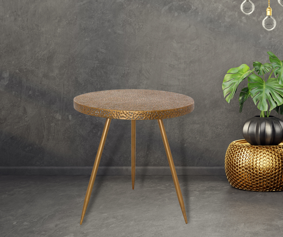 47% off on Luna Home ZA Gold Side Table | OneDayOnly