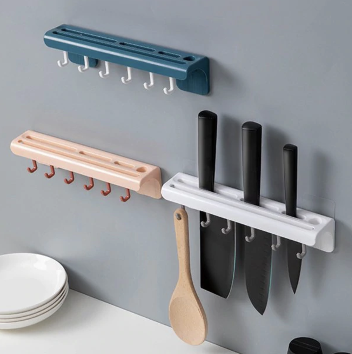 67% off on Wall Mounted Knife Holder with Hooks | OneDayOnly