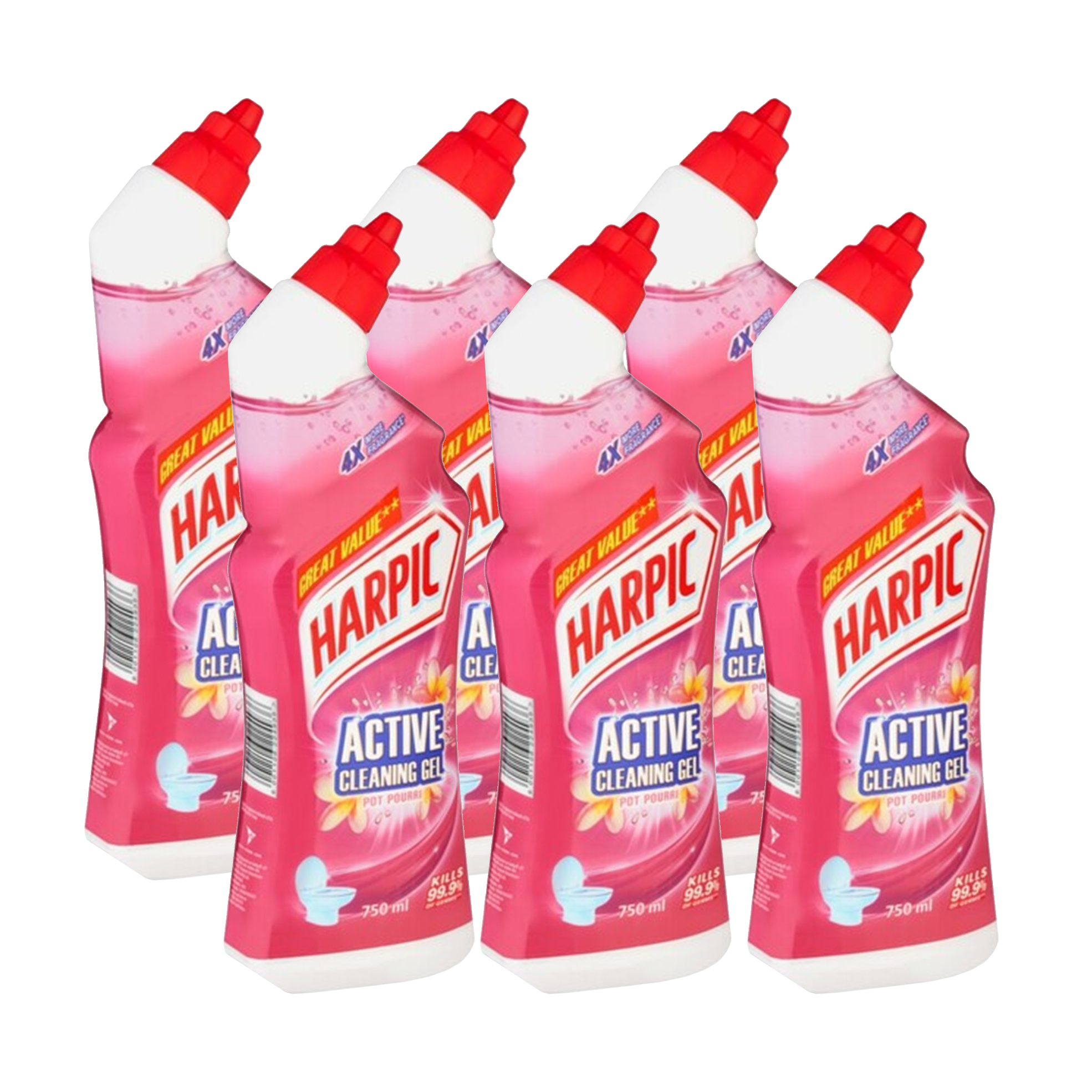 6x 750ml Active Cleaning Gels | OneDayOnly