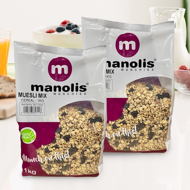 Manolis Munchies 2x 1kg Muesli Mix | OneDayOnly