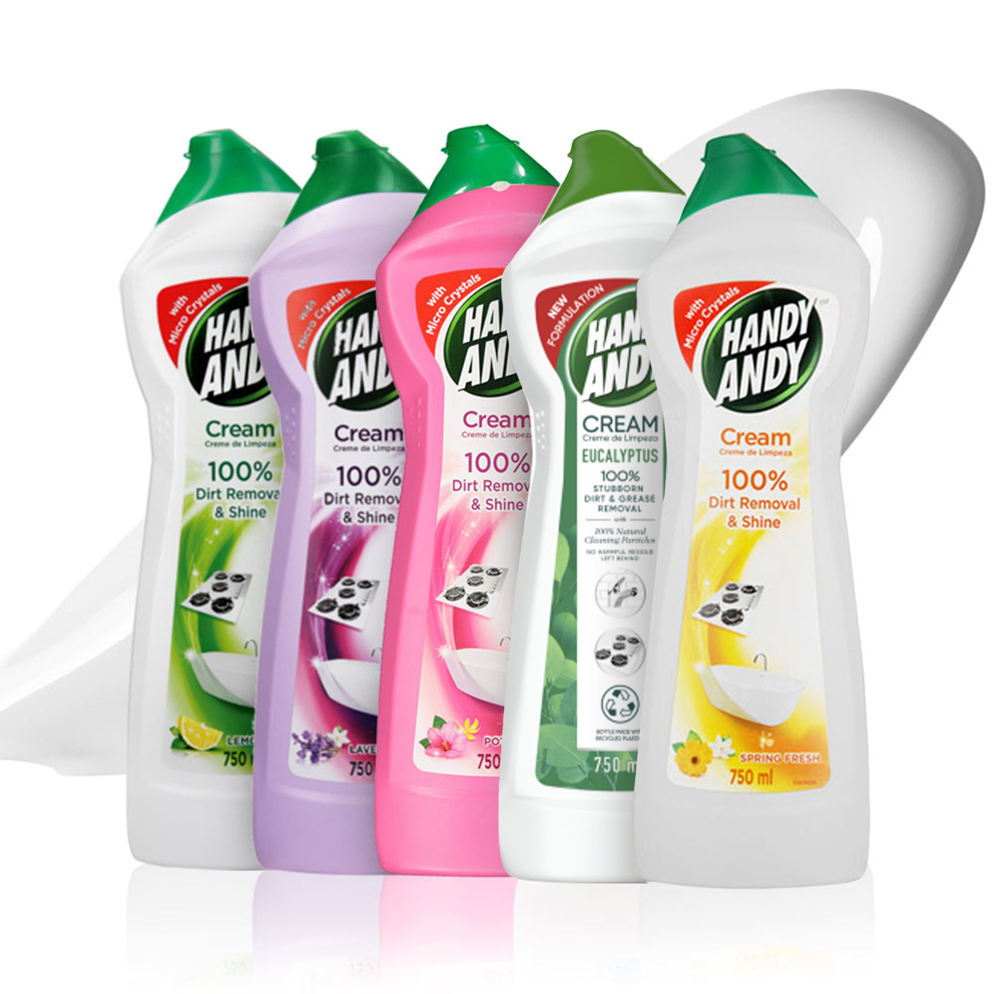 Handy Andy 5x 750ml Spring Cleaning Creams | OneDayOnly