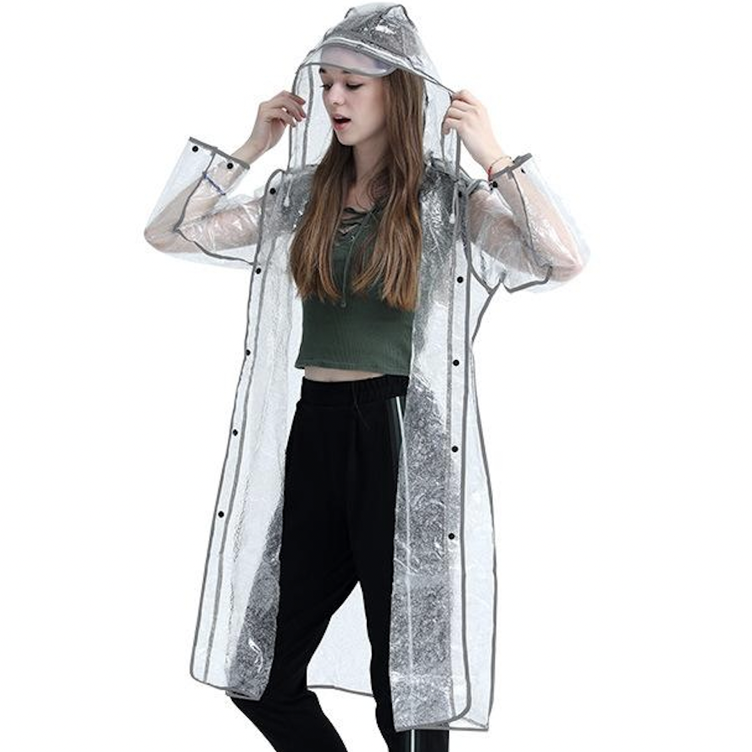 48% off on Long Transparent Rain Coat | OneDayOnly