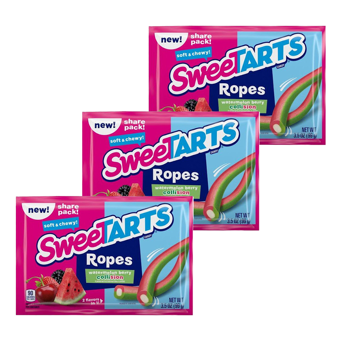 16% off on 3x 99g Watermelon Berry Ropes | OneDayOnly