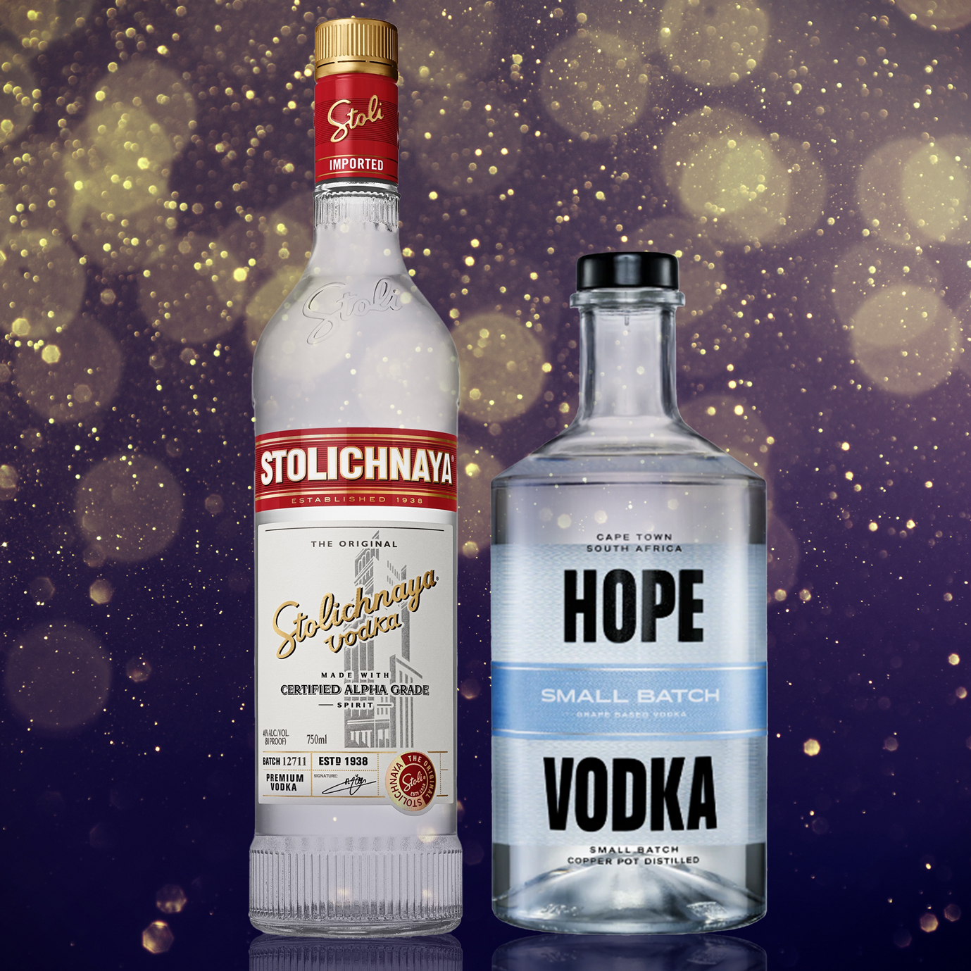 47% off on Stoli & Hope 2x 750ml Luxe Vodka | OneDayOnly