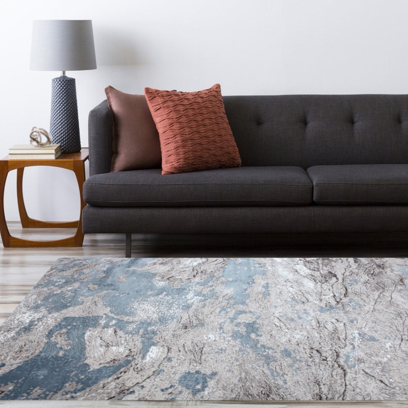 65% off on Vogue Abstract Waves Blue Rug | OneDayOnly